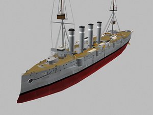 ww1 q-ship ship 3d model
