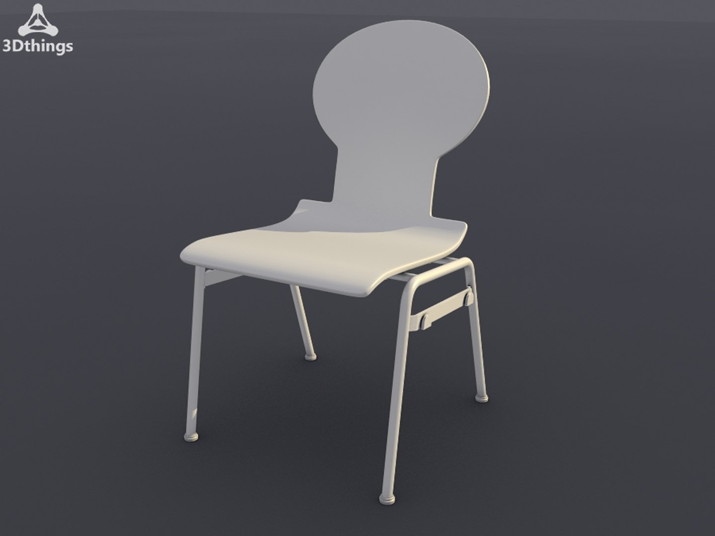 3d conference chair stage 4-leg
