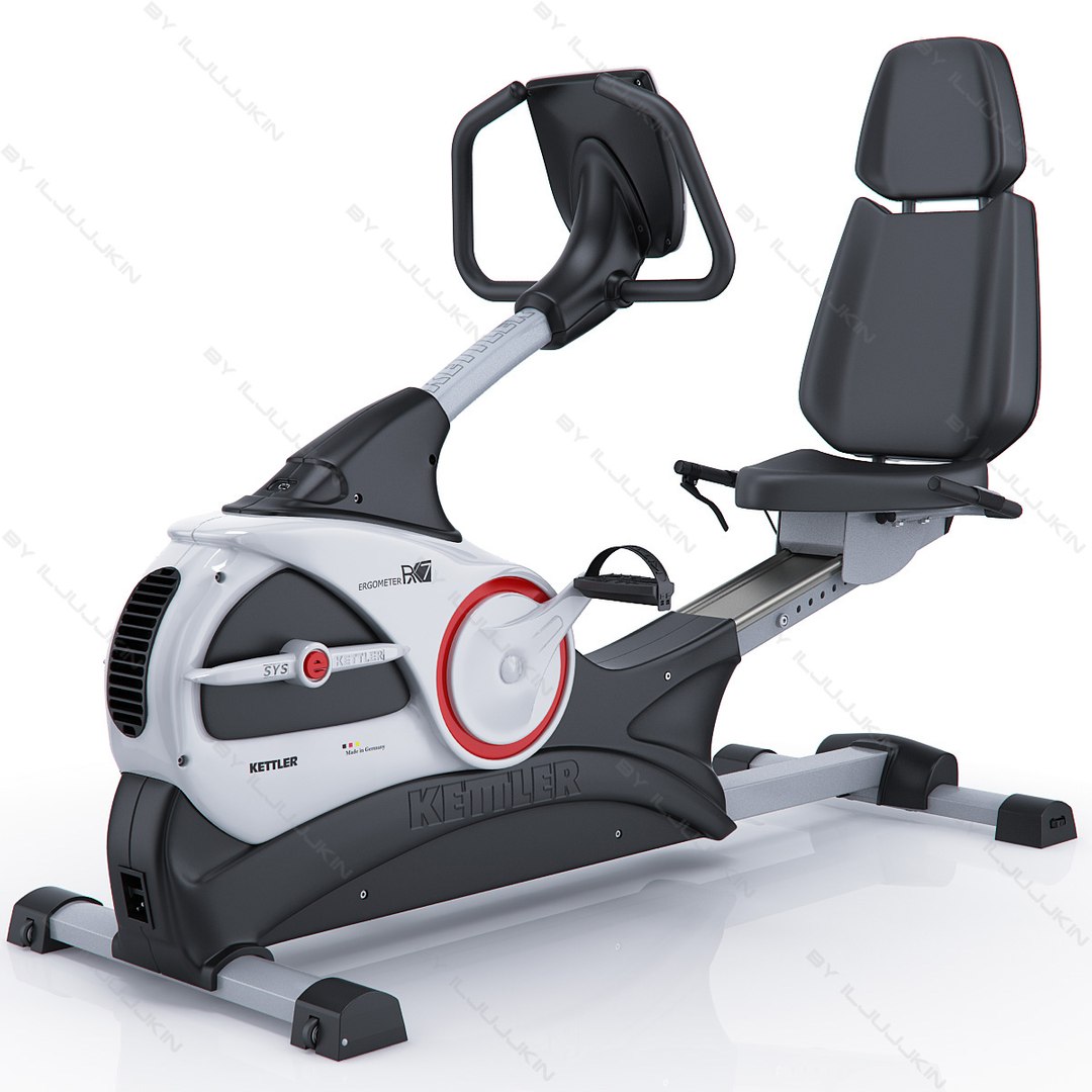 Kettler Rx7 Recumbent Exercise Bike 3d Model