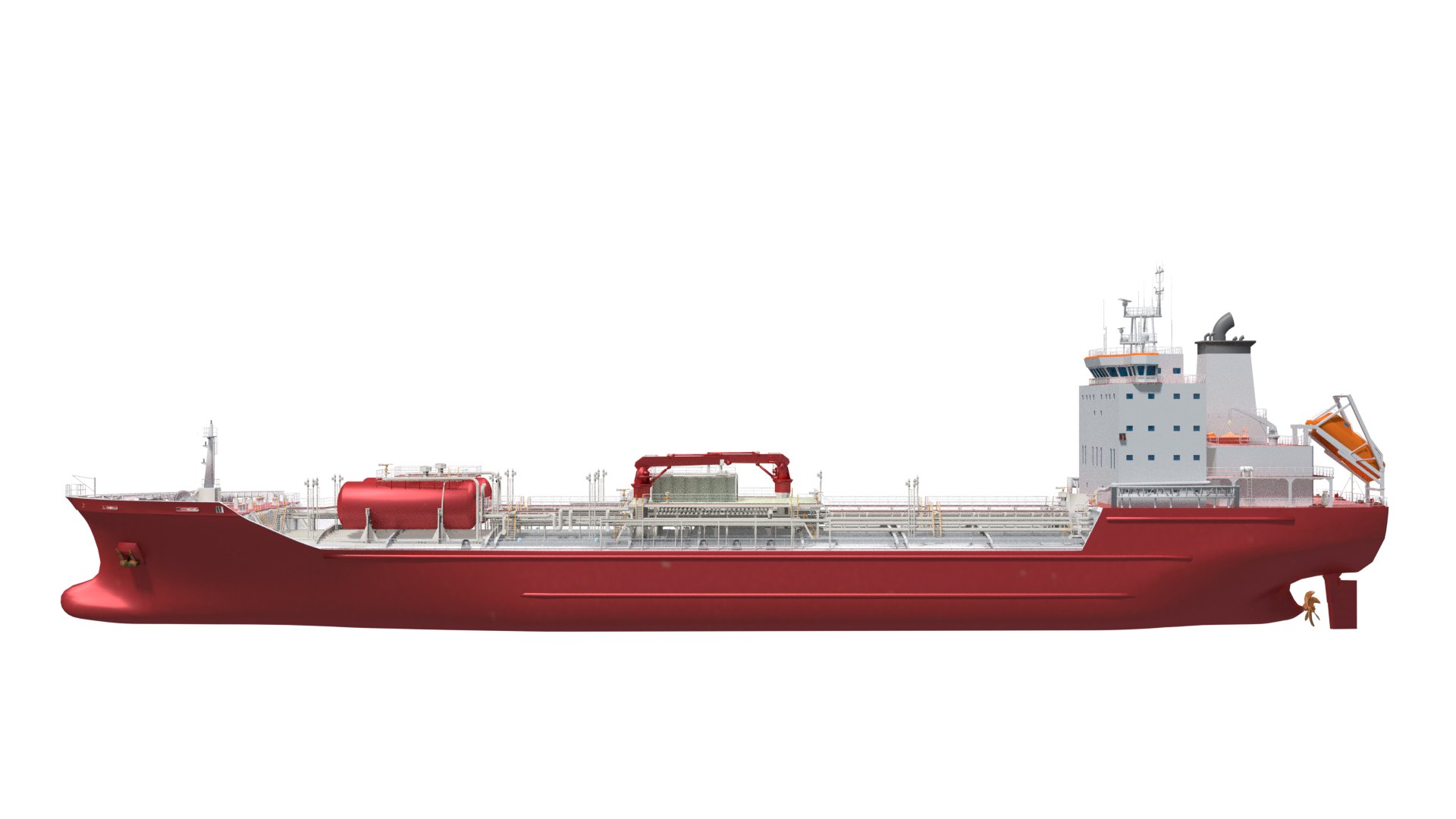 145m Chemical Tanker 3D Model - TurboSquid 1248320