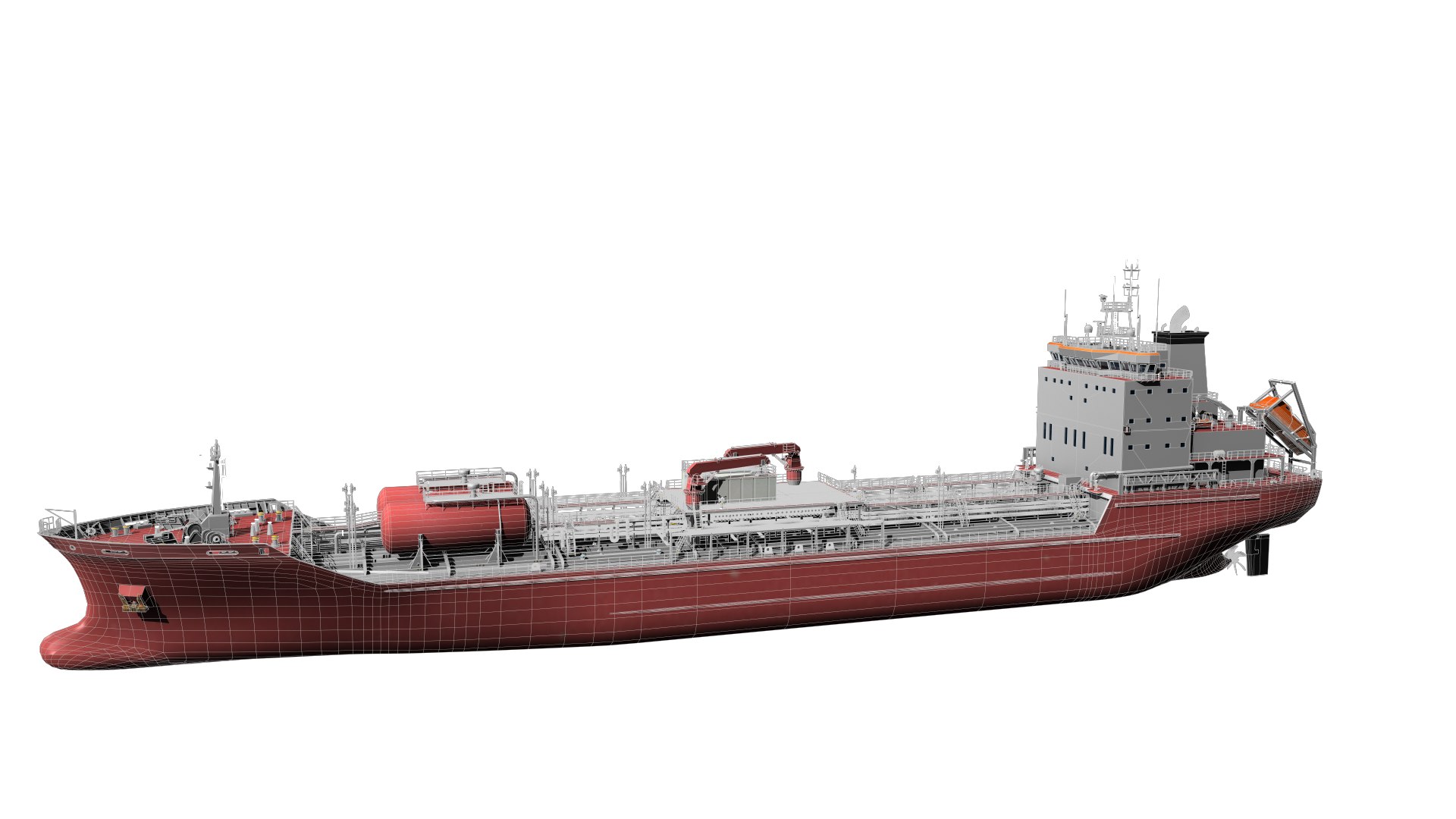 145m Chemical Tanker 3D Model - TurboSquid 1248320