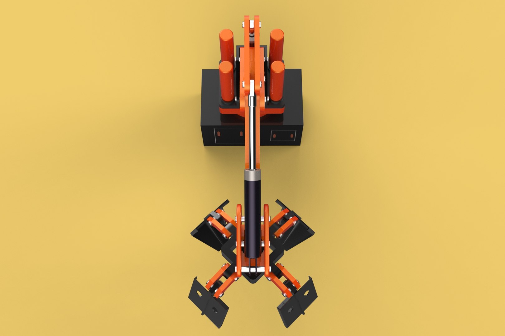 3D HYDRAULIC PALM OIL FRUIT LOADER GRAB CRANE LIFTING GRABBER JAWS ...