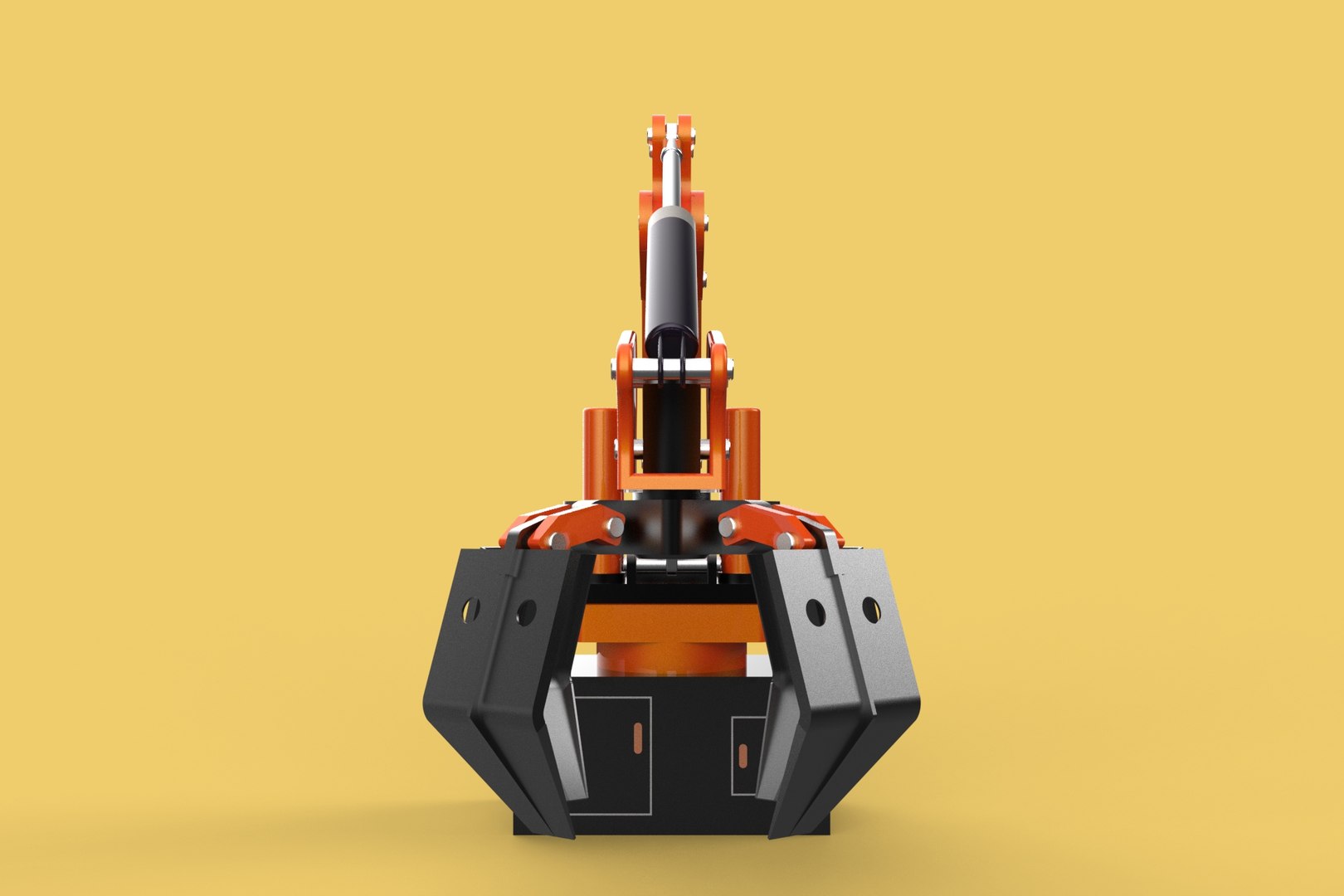 3D HYDRAULIC PALM OIL FRUIT LOADER GRAB CRANE LIFTING GRABBER JAWS ...