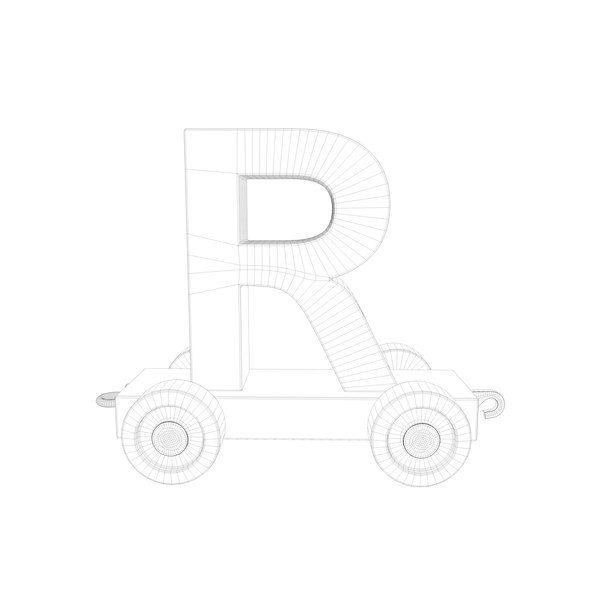 Letter car 3D model - TurboSquid 1559904