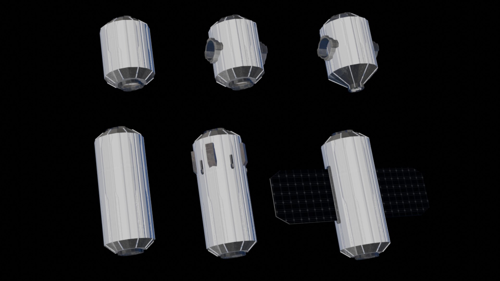 PSX Modular Space Station Pack 3D Model - TurboSquid 2213450