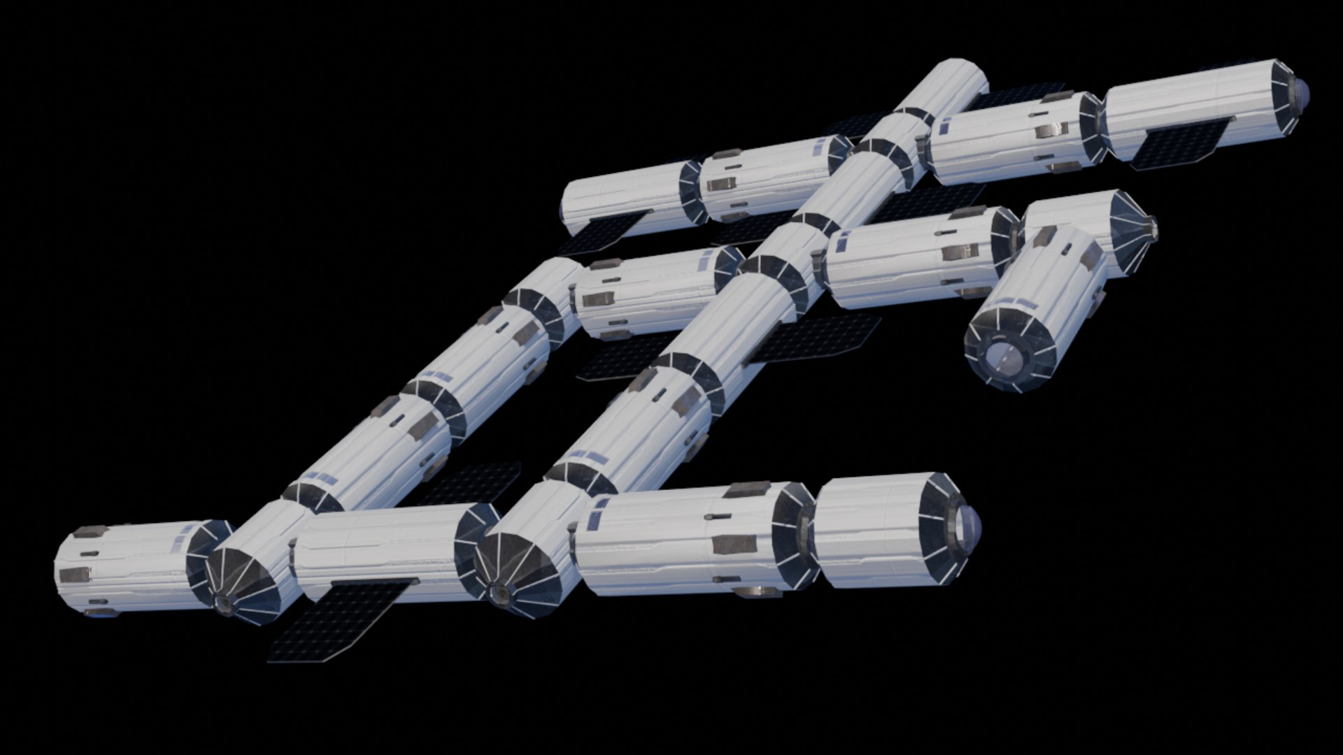 PSX Modular Space Station Pack 3D Model - TurboSquid 2213450