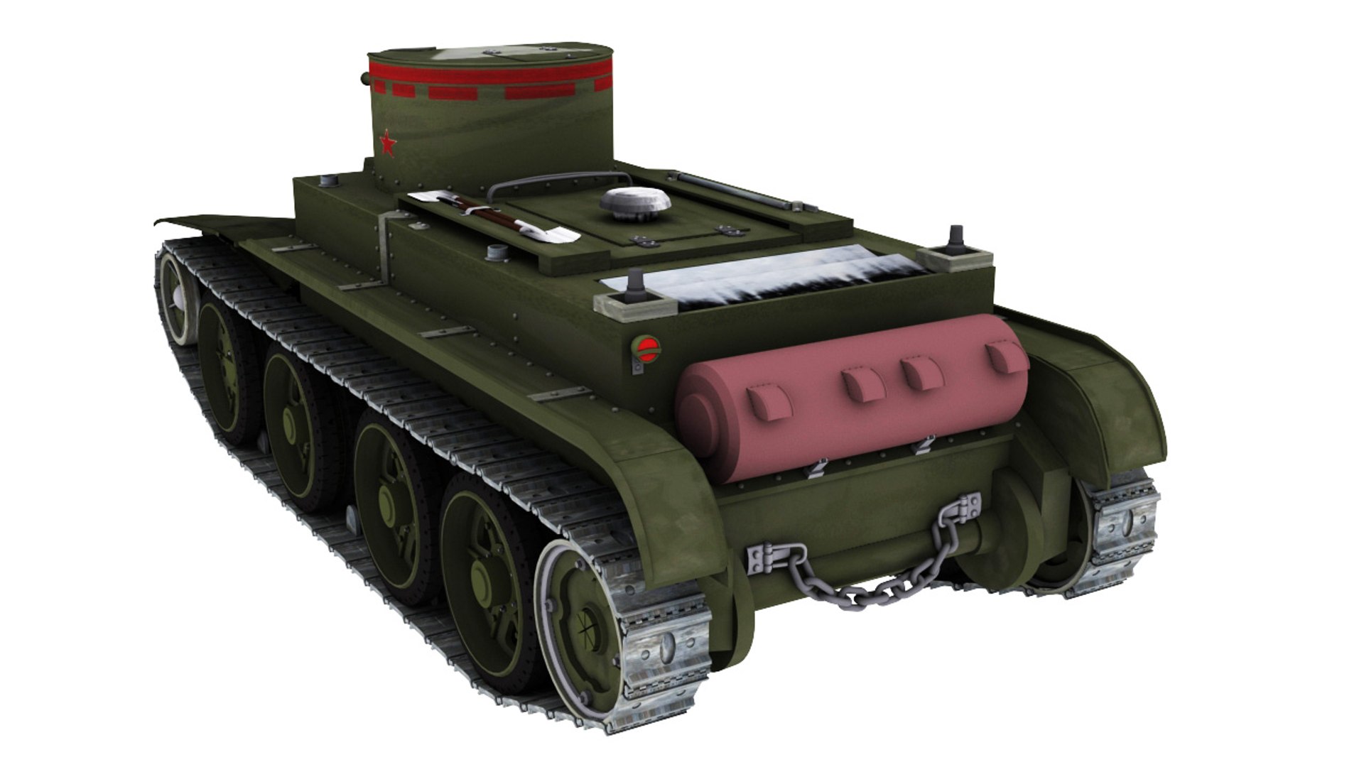 Soviet Bt 2 Fast 3d Model