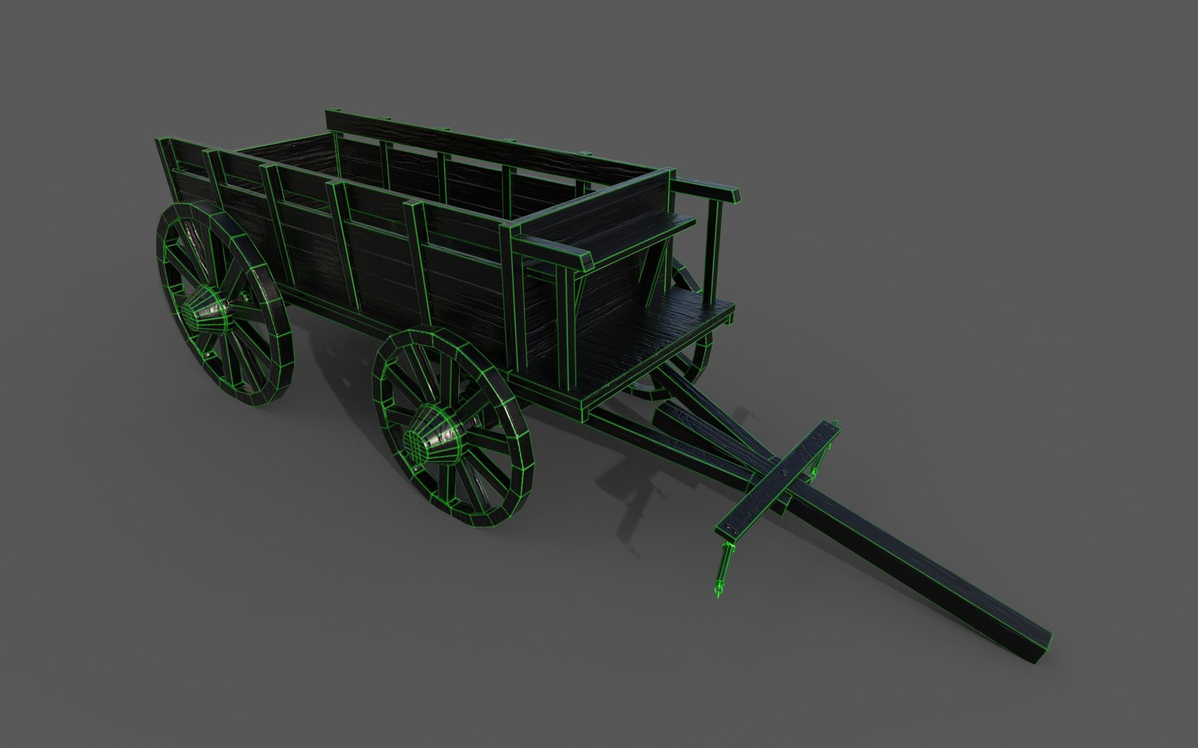 Wagon Low Polygon for fantasy and medi-evil games 3D - TurboSquid 2021239