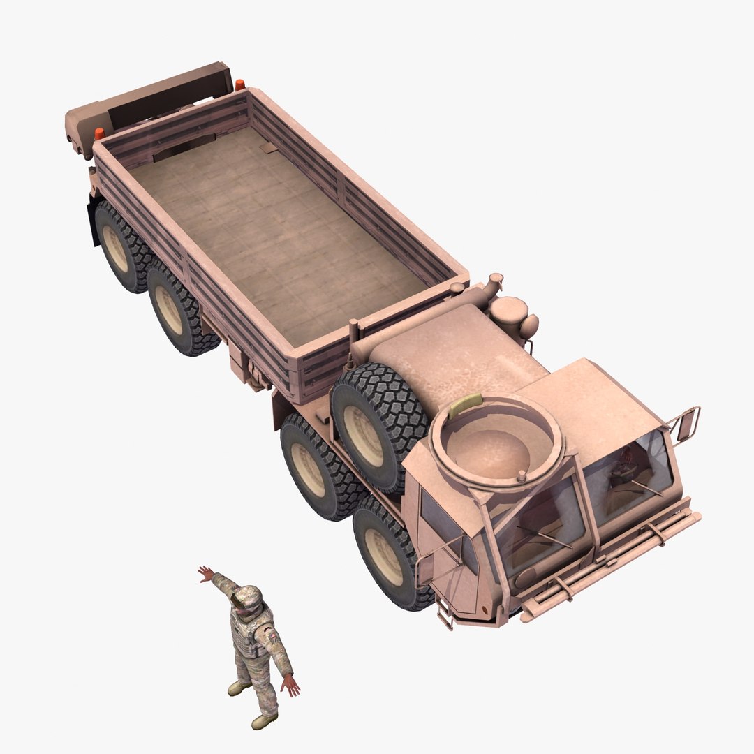 3d model m985 hemtt driver transport