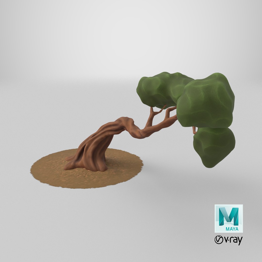 Stylized Tree V6 3D Model - TurboSquid 2037371