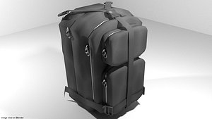 3d backpack travel model