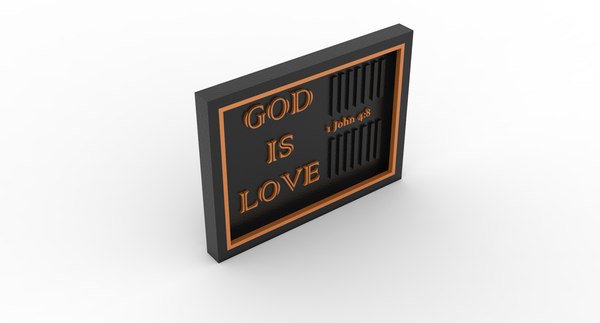 modelo 3d God Is Love Desk Photo frame - TurboSquid 1888533