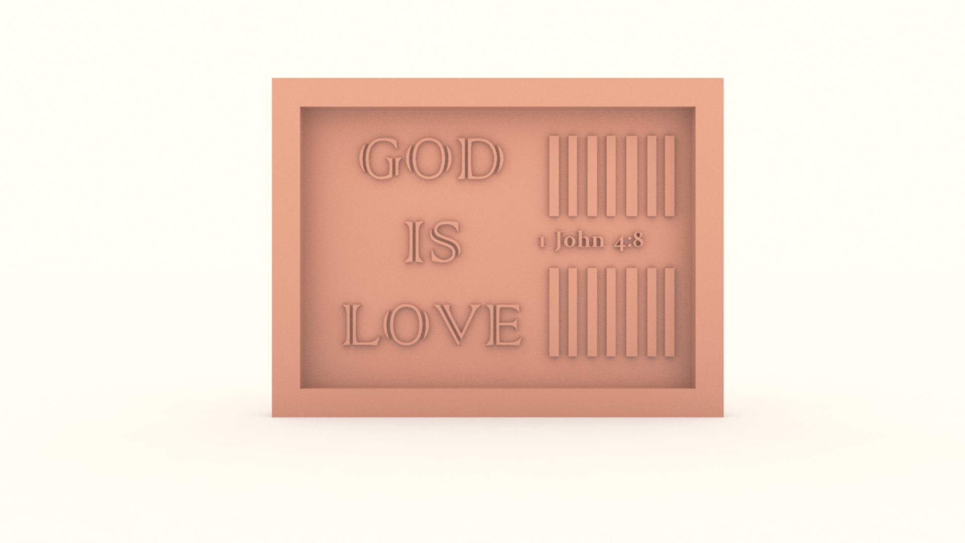God Is Love Desk Photo Frame 3D Model - TurboSquid 1888533