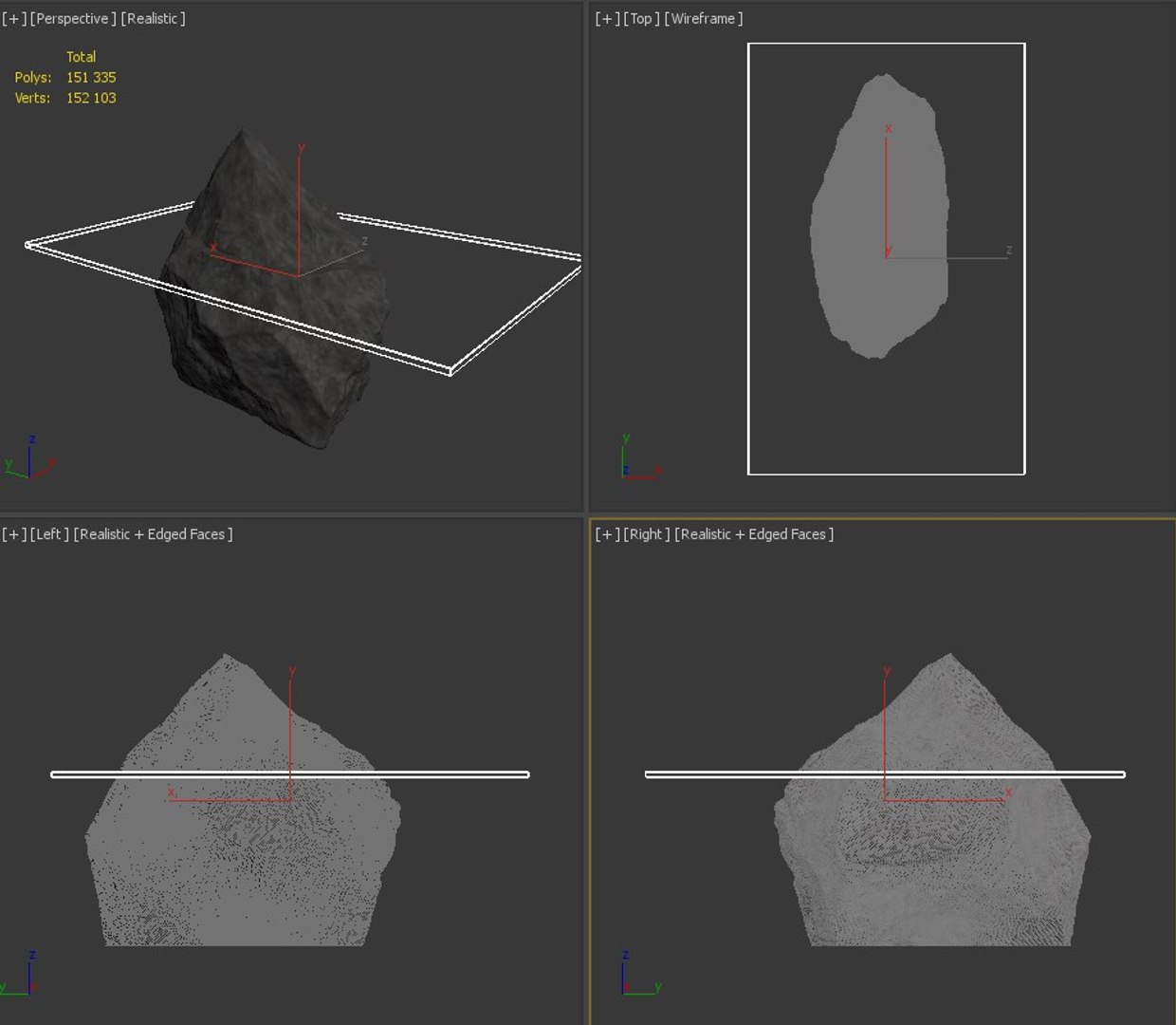 Stone Table Design 3d Model