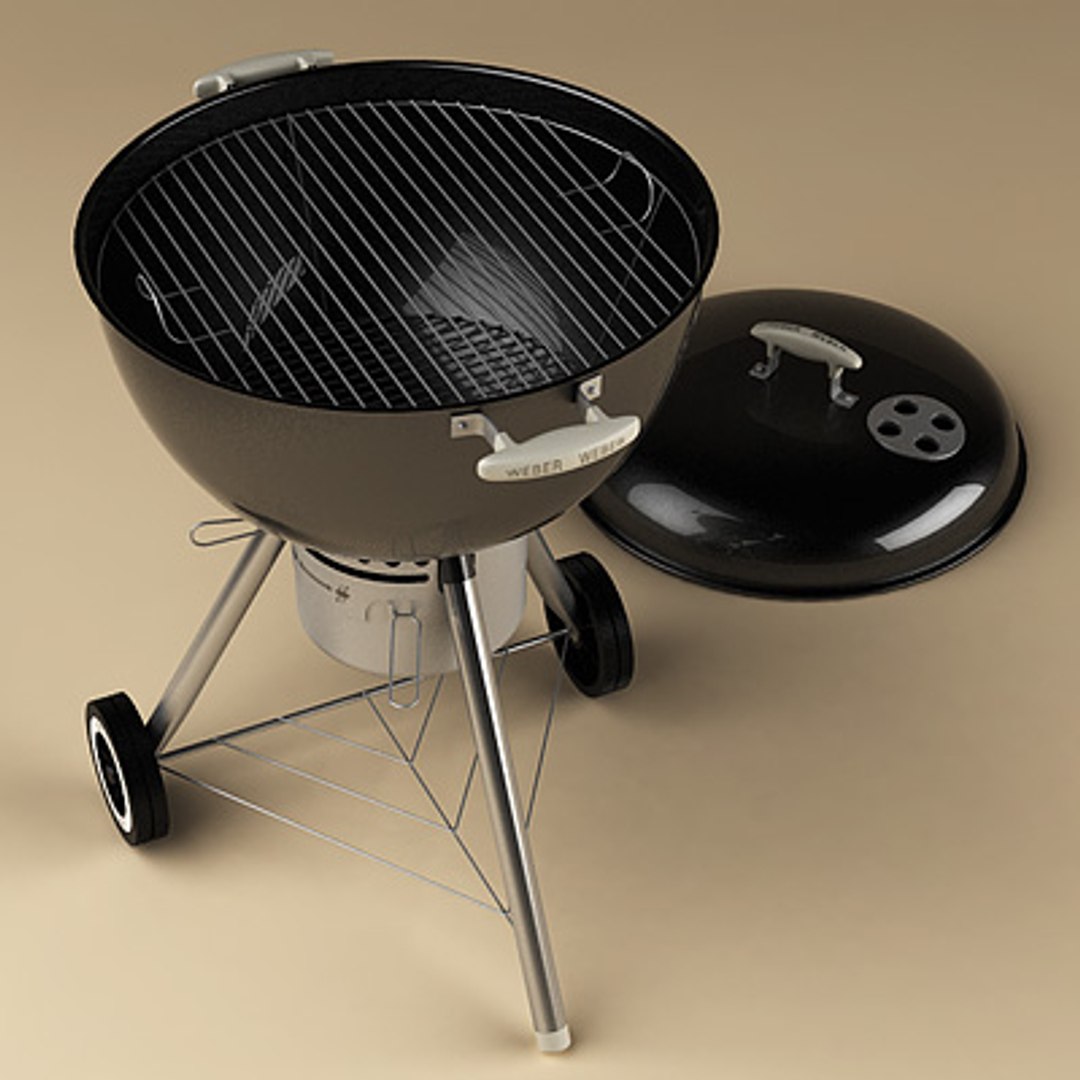 Weber One-touch Gold Charcoal 3d Model