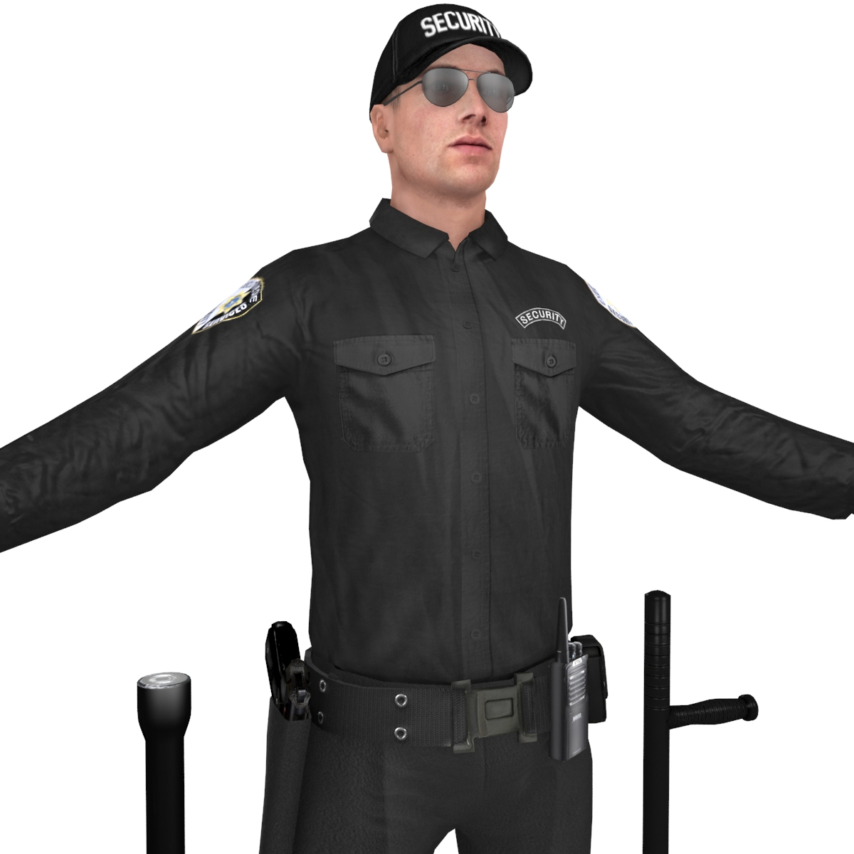 3D model security guard - TurboSquid 1353234