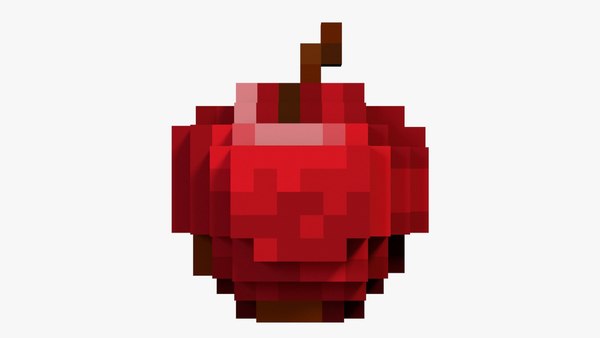 modelo 3d manzana minecraft - TurboSquid 1923309