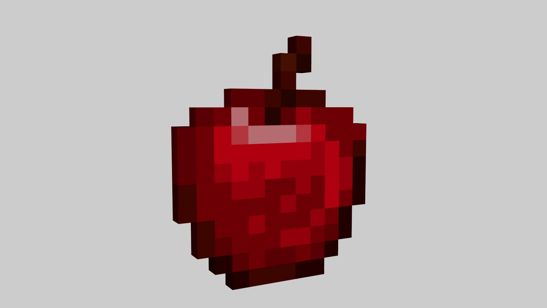 3D Minecraft Apple - TurboSquid 1923309