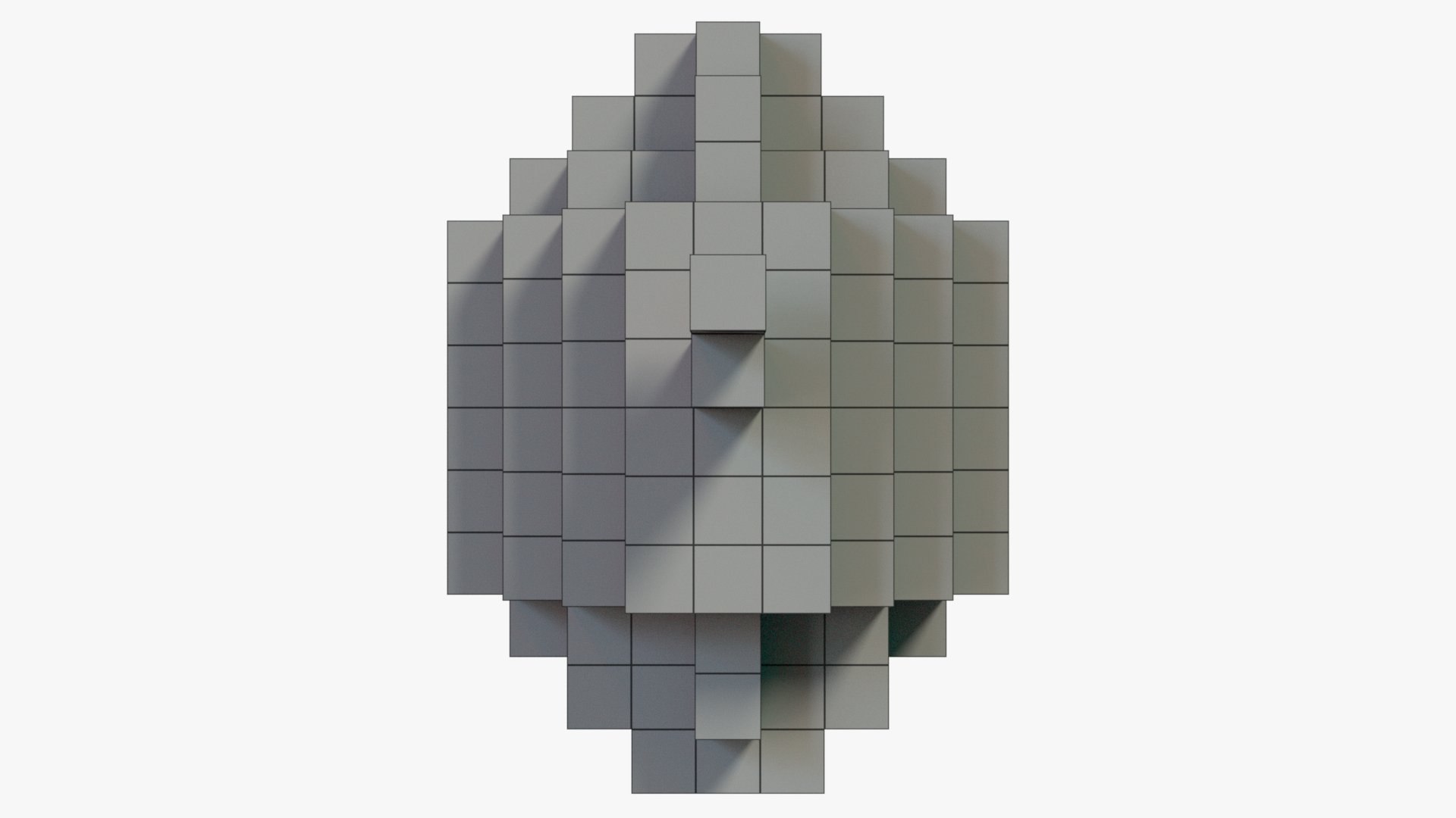 3D Minecraft Apple - TurboSquid 1923309