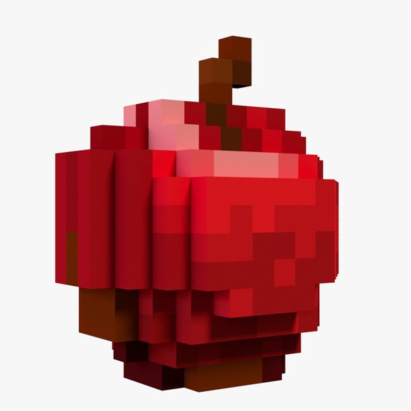 modelo 3d manzana minecraft - TurboSquid 1923309