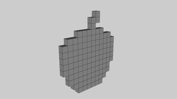 modelo 3d Minecraft Apple - TurboSquid 1923309