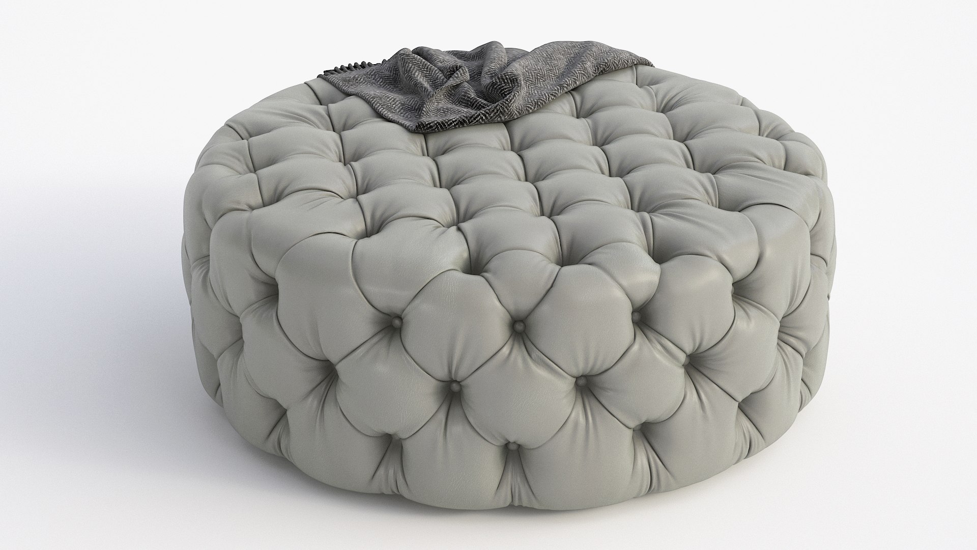 3D Pouf Chesterfield Model - TurboSquid 1843046