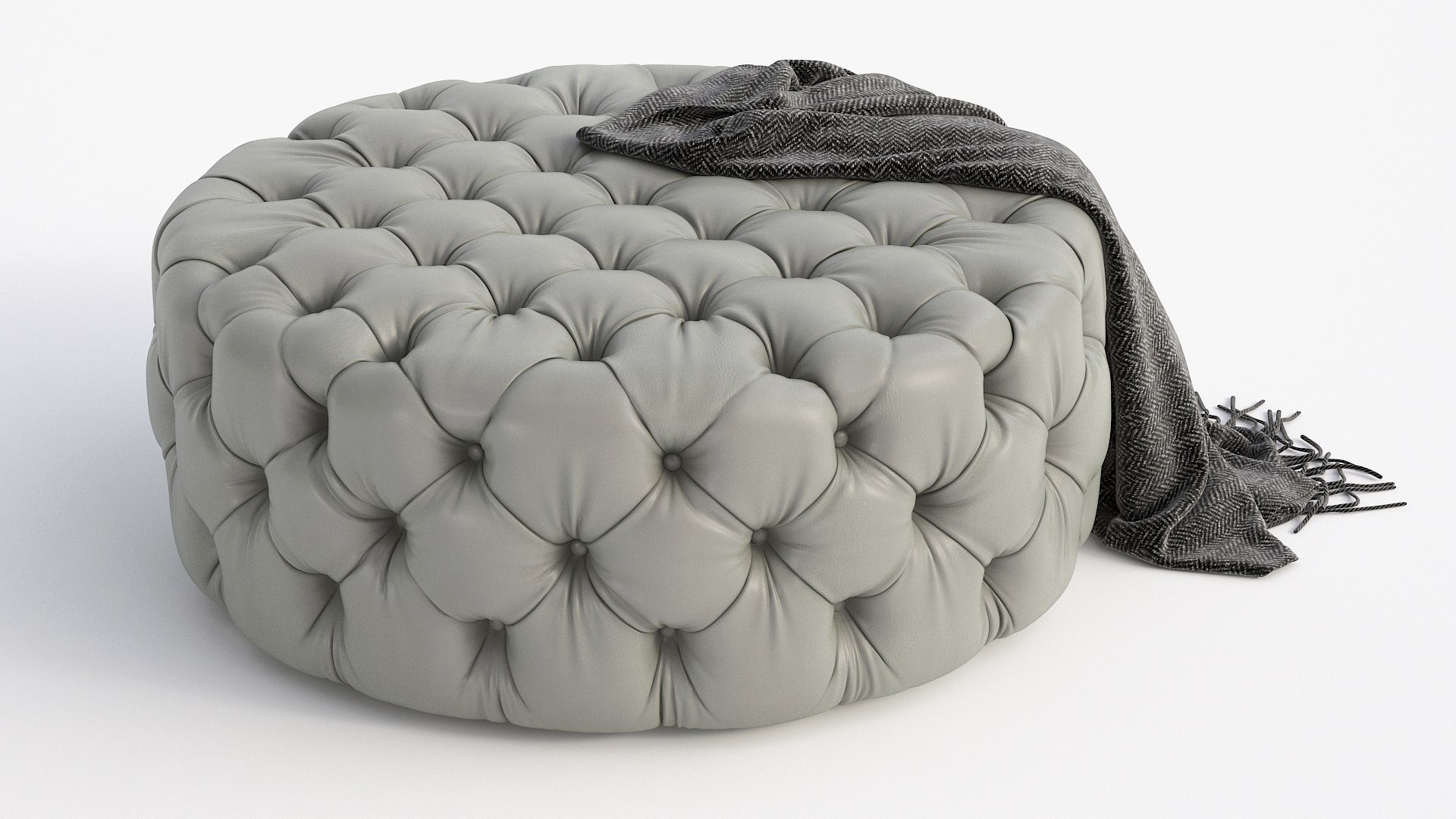 3D Pouf Chesterfield Model - TurboSquid 1843046