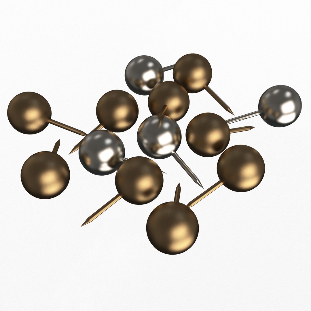 3D Pile Of Sphere Push Pins - TurboSquid 2001836