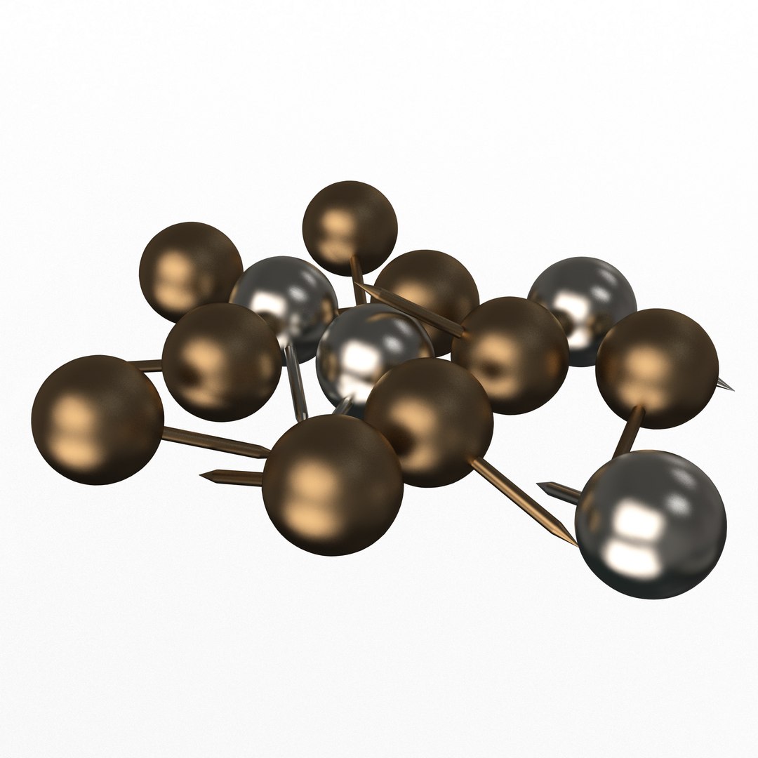 3D Pile Of Sphere Push Pins - TurboSquid 2001836