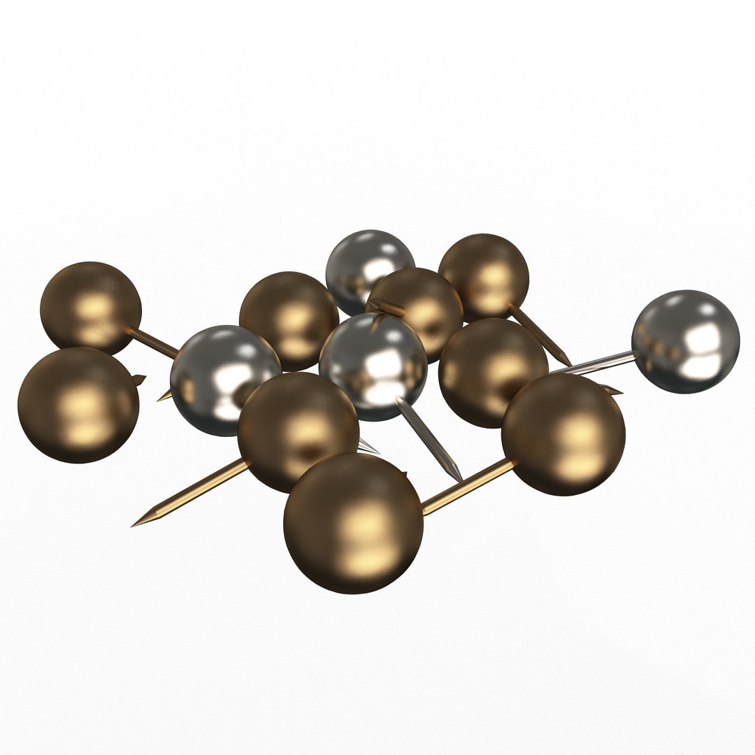 3D Pile Of Sphere Push Pins - TurboSquid 2001836