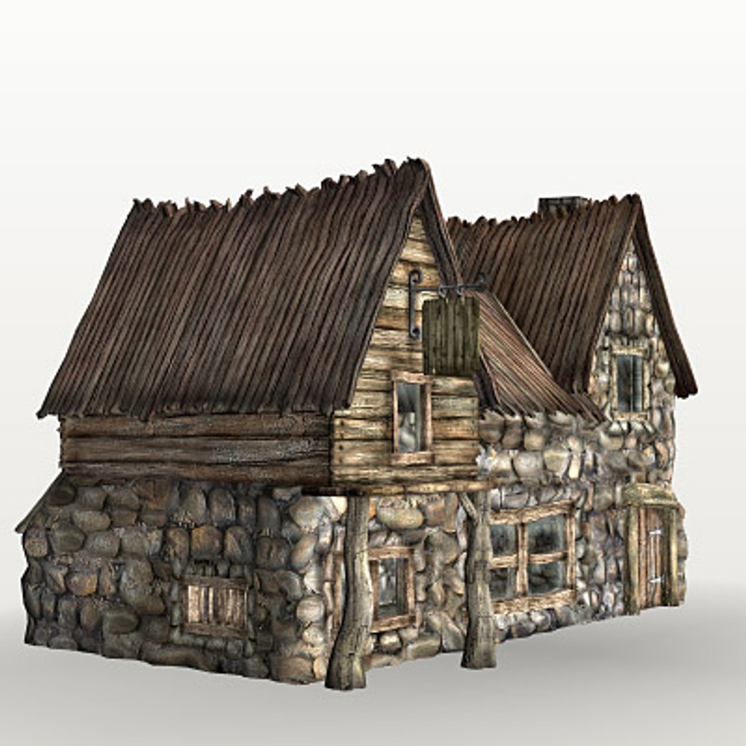 Tavern Stables Buildings 3d Max