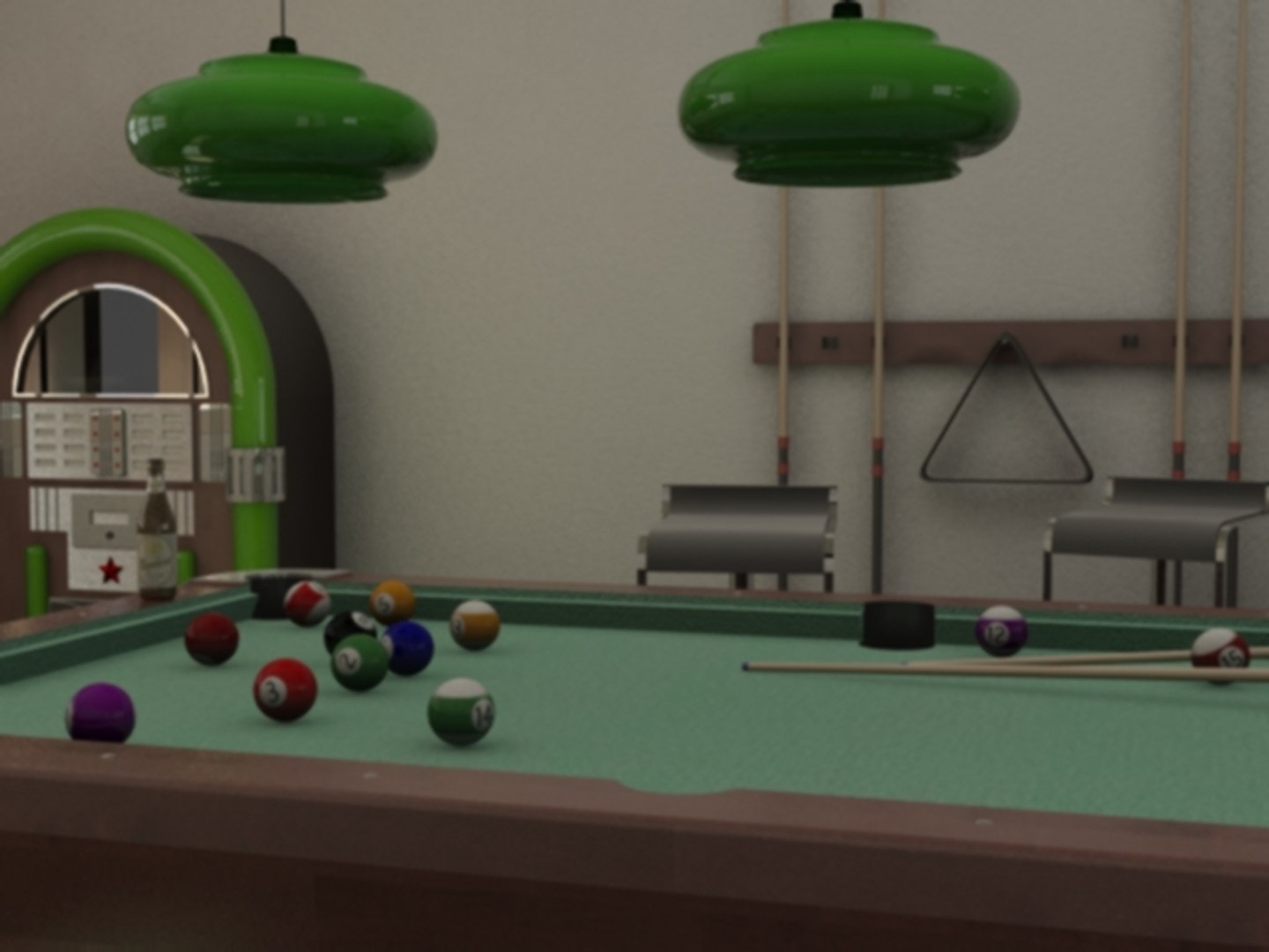 3d Model Pool Room