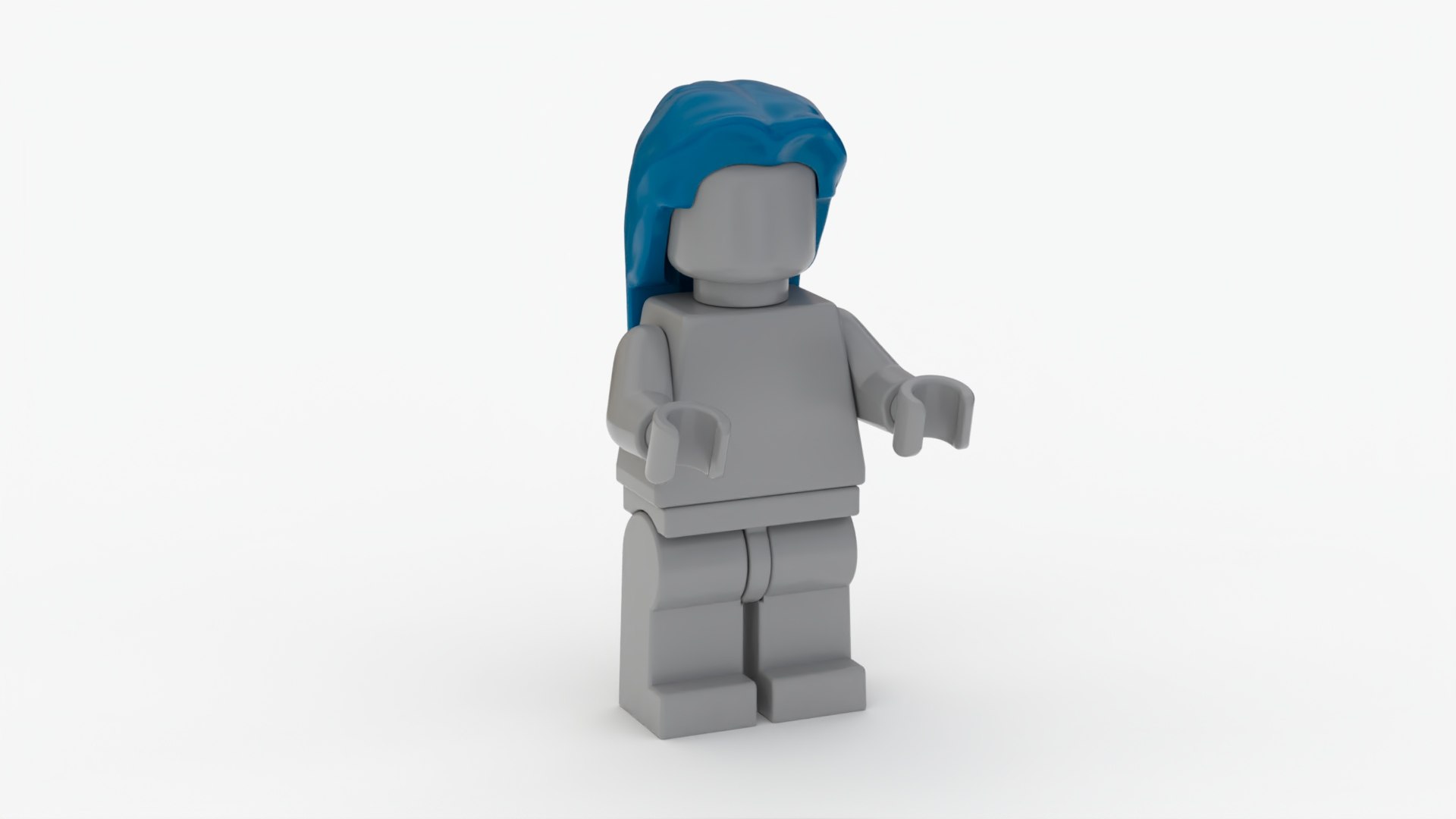 Lego Female Long Hair 3D Model - TurboSquid 1999187