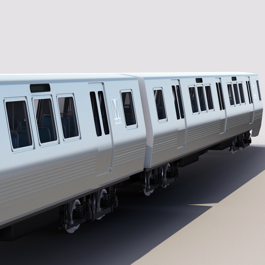 wmata 7000 series 3d max