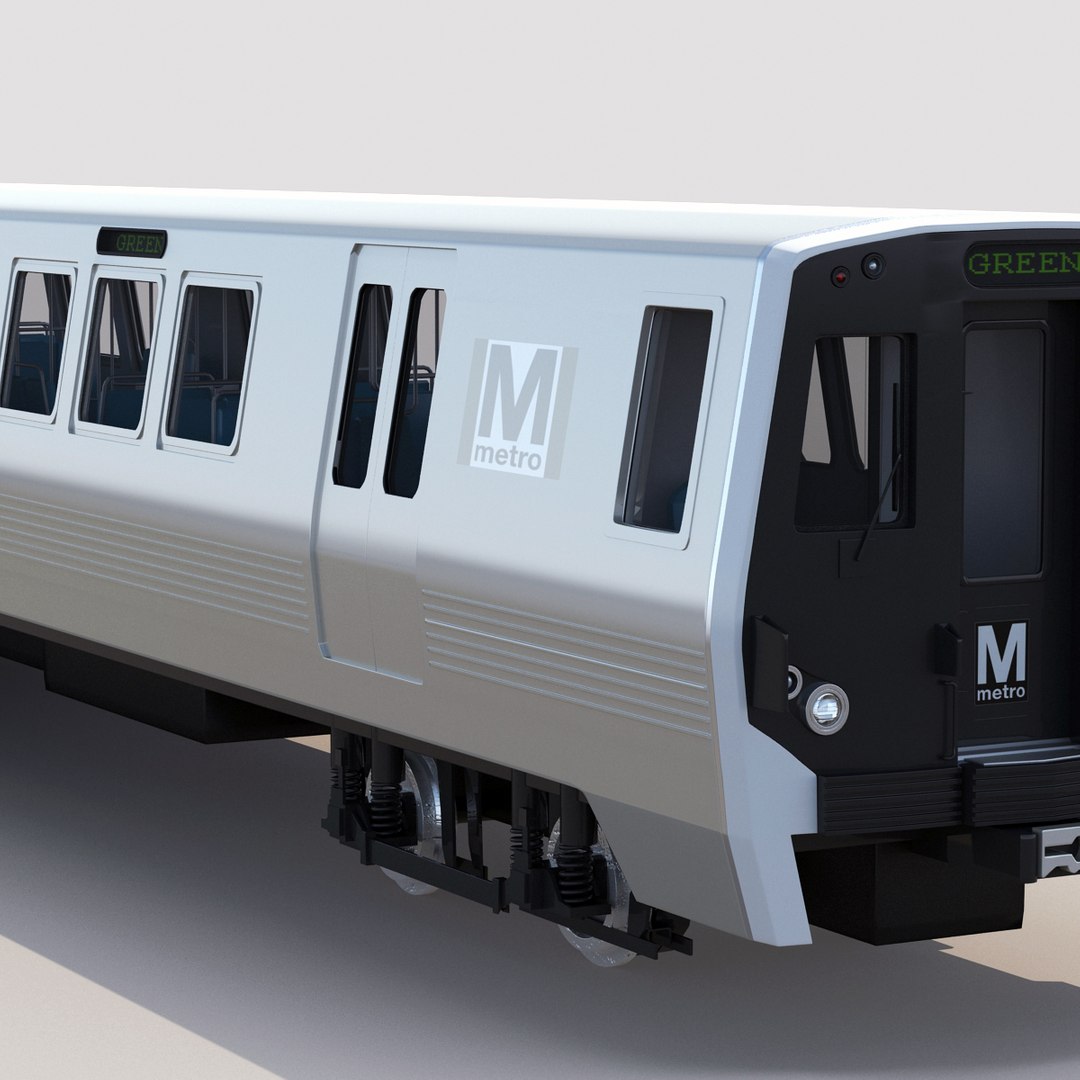 wmata 7000 series 3d max