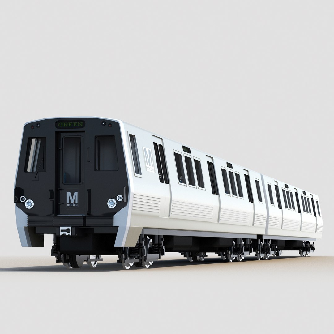 wmata 7000 series 3d max
