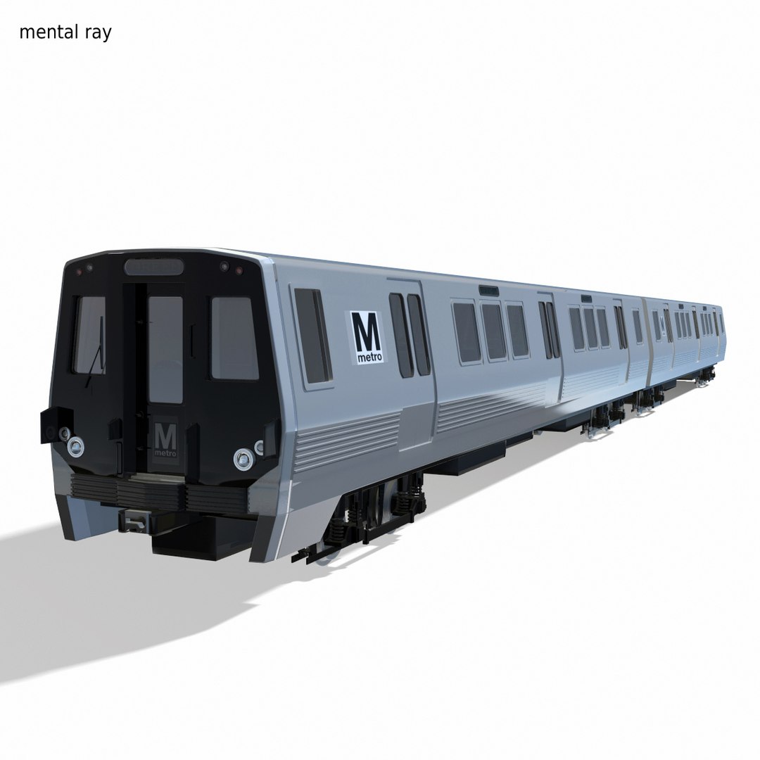 wmata 7000 series 3d max