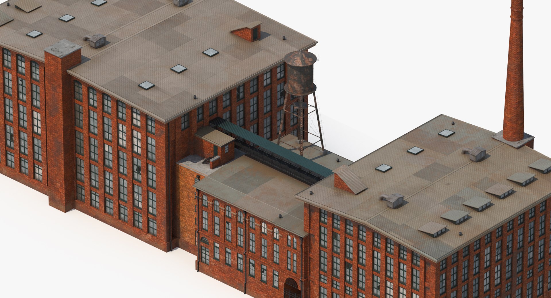 factory smokestacks c4d