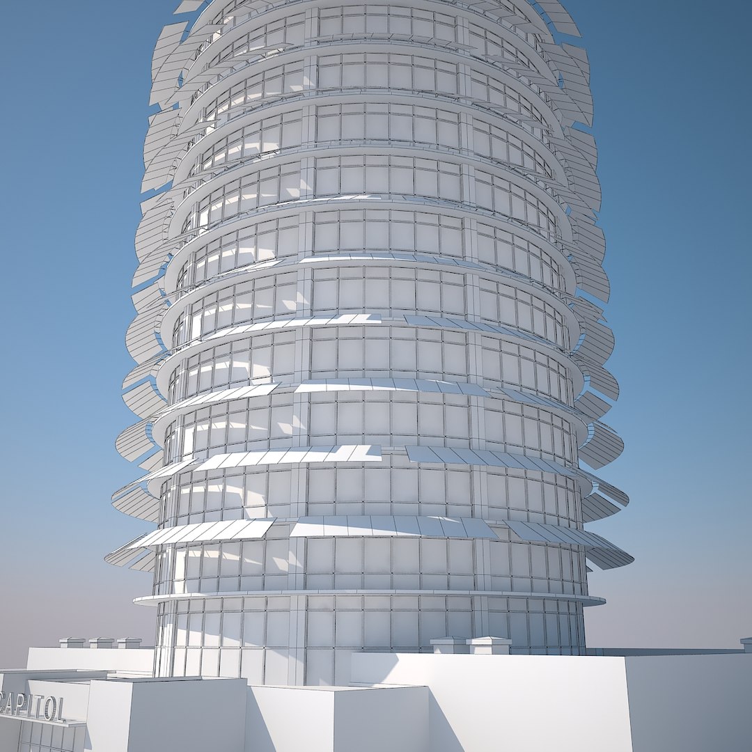 3d Capitol Records Building