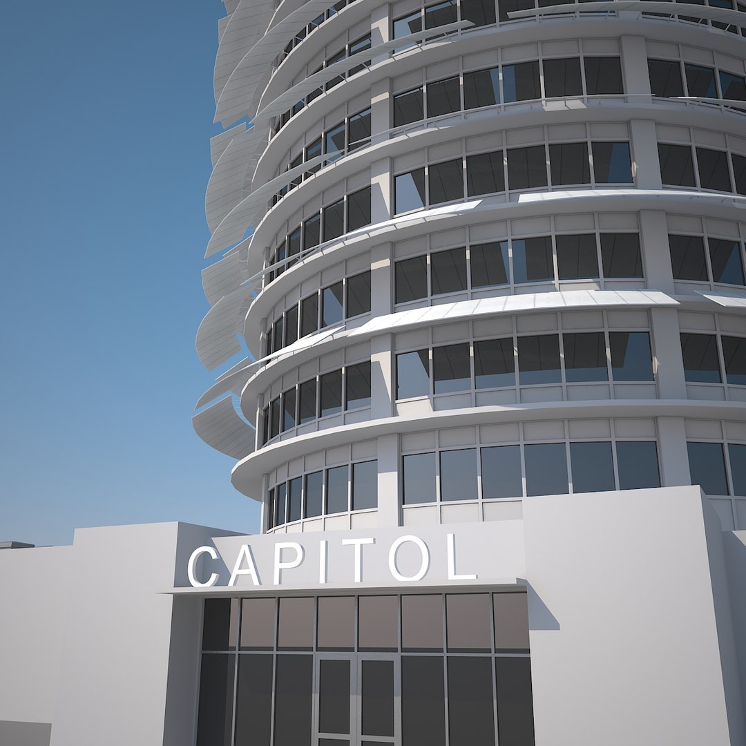 3d Capitol Records Building