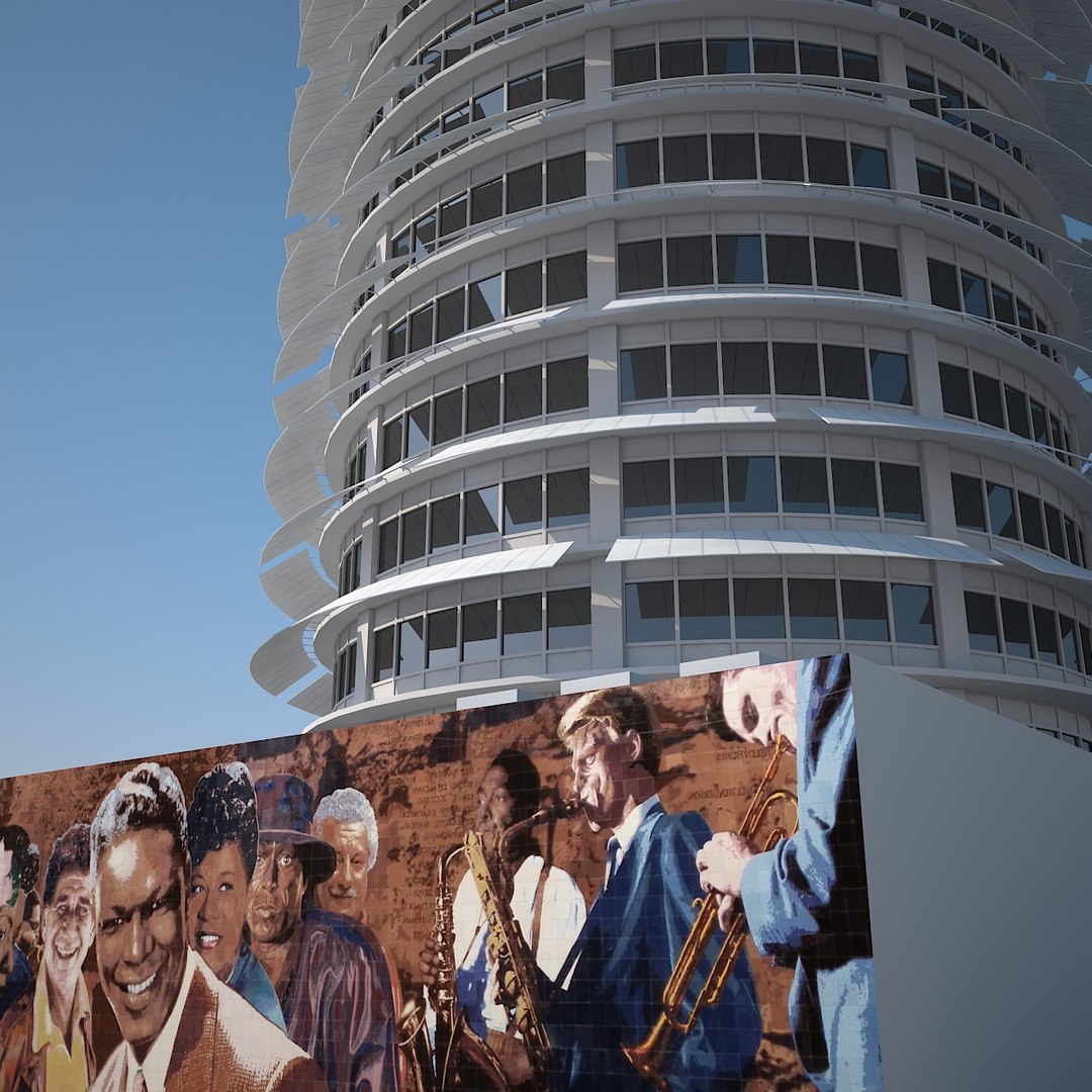 3d Capitol Records Building
