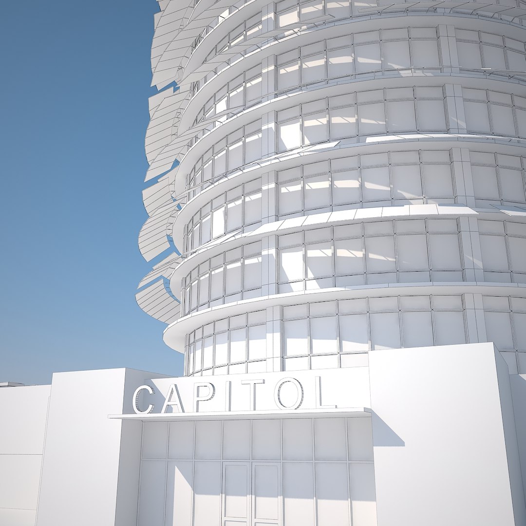3d Capitol Records Building