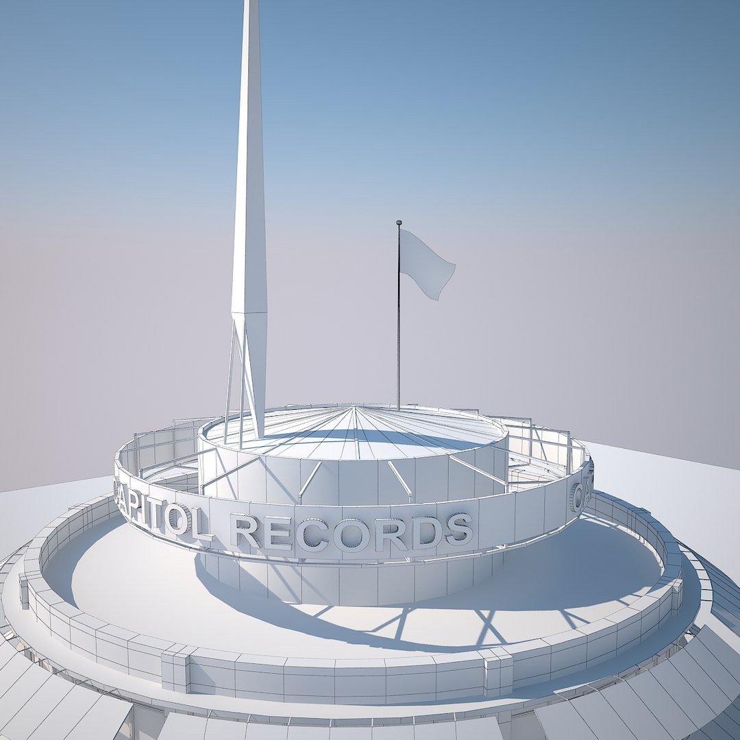 3d Capitol Records Building
