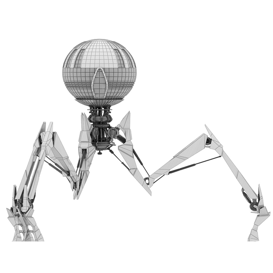 3d Tripod Droid - Rigged