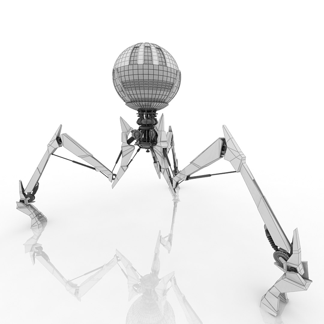 3d tripod droid - rigged