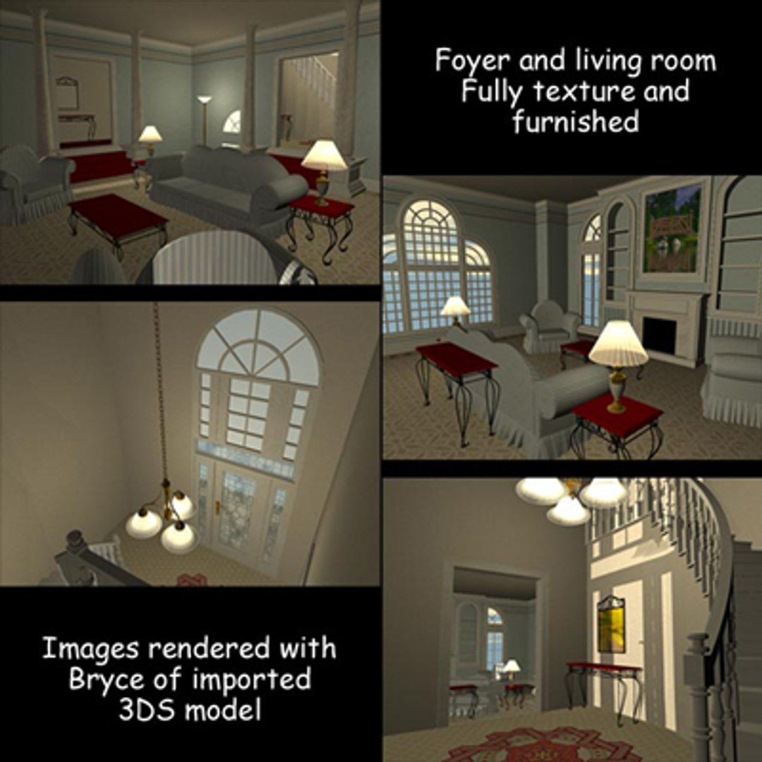 Living Room 3d Model