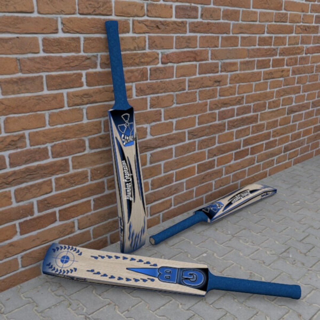 3d Model Of Sports Cricket Bat
