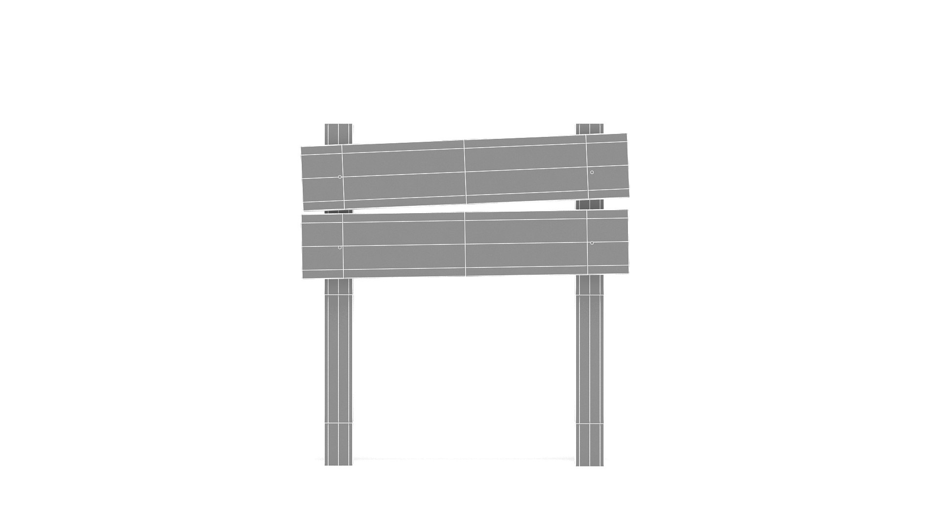 Wooden Signboard 3D Model - TurboSquid 2103892