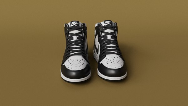 3D model AirJordan 1 Retro HighOG Color Blue Low-poly - TurboSquid 2013780
