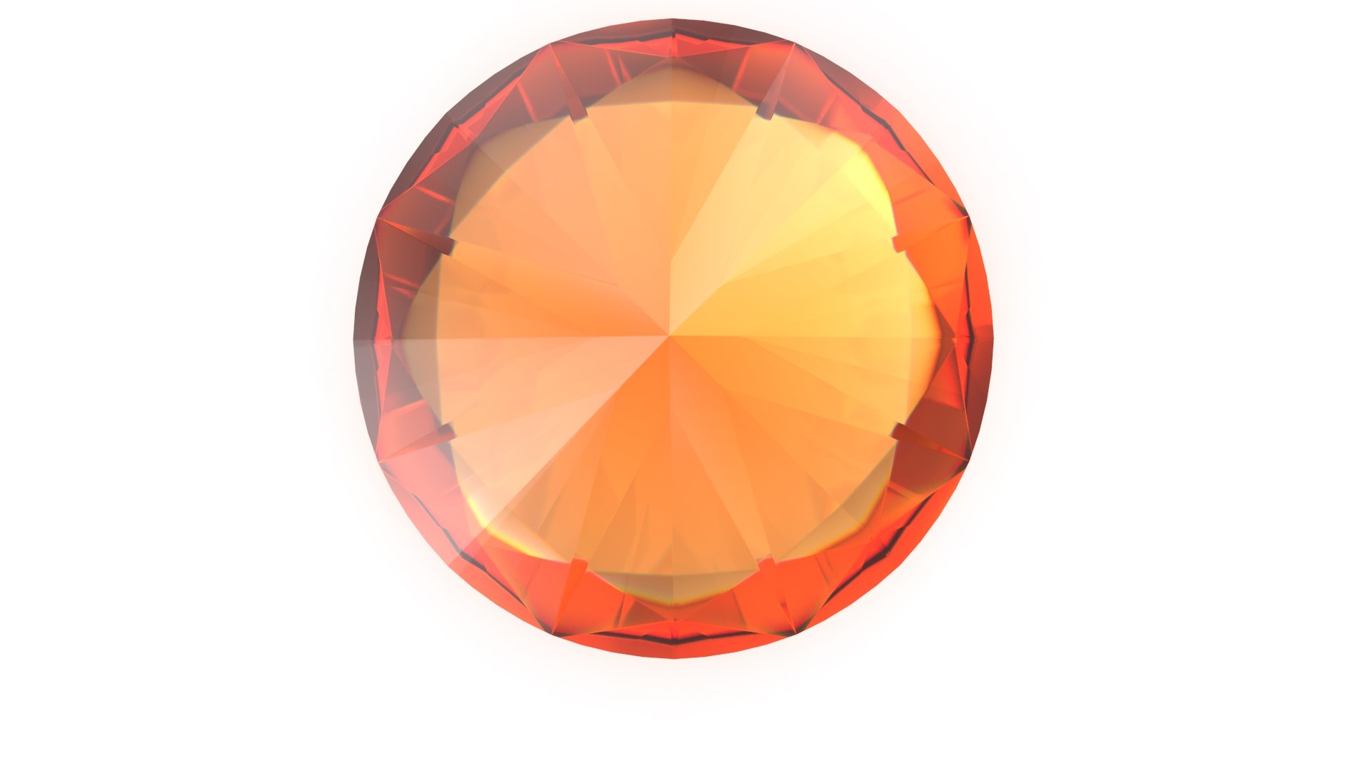 3D model Round Brilliant Cut Imperial Topaz - TurboSquid 1848826
